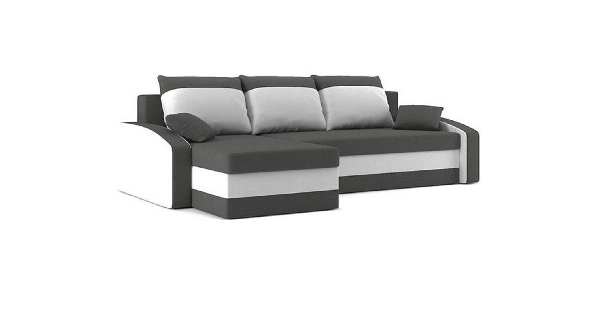 'L' alakú kanapék LOGAN - L Alakú Ágyazható Kanapé Díszpárnákkal 119. ...